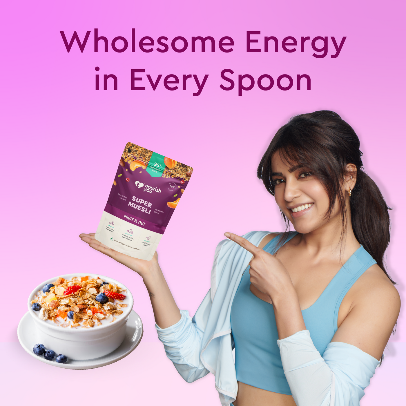 Super muesli - fruit & nut | 400g — Nourish You