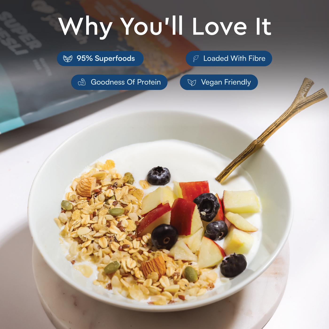 Super muesli - no added sugar | 400g — Nourish You