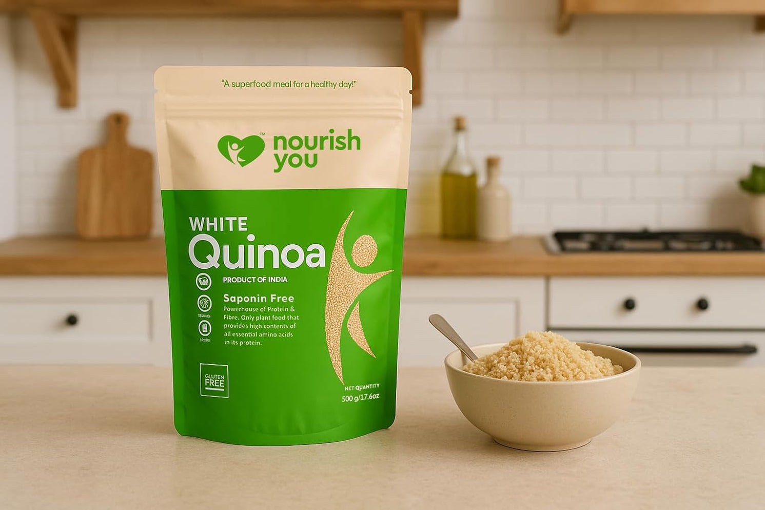 Buy White Quinoa Online, 500g at best prices | Nourish You India